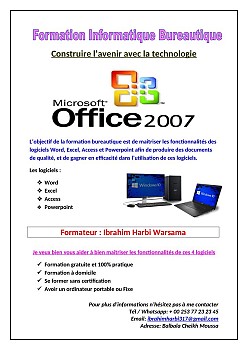 Formation Informatique Bureautique à Djibouti